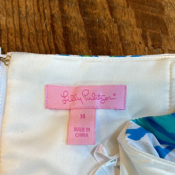 Lilly Pulitzer | Dresses | Lilly Pulitzer Shorly Blue Tossing The Line ...